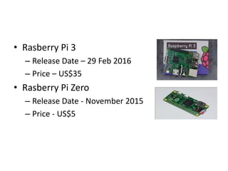 Raspberry Pi | PPTX | Programming Languages | Computing
