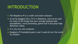 Raspberry pi | PPT