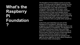 what is Raspberry pi ? | PPTX | Computing | Technology & Computing