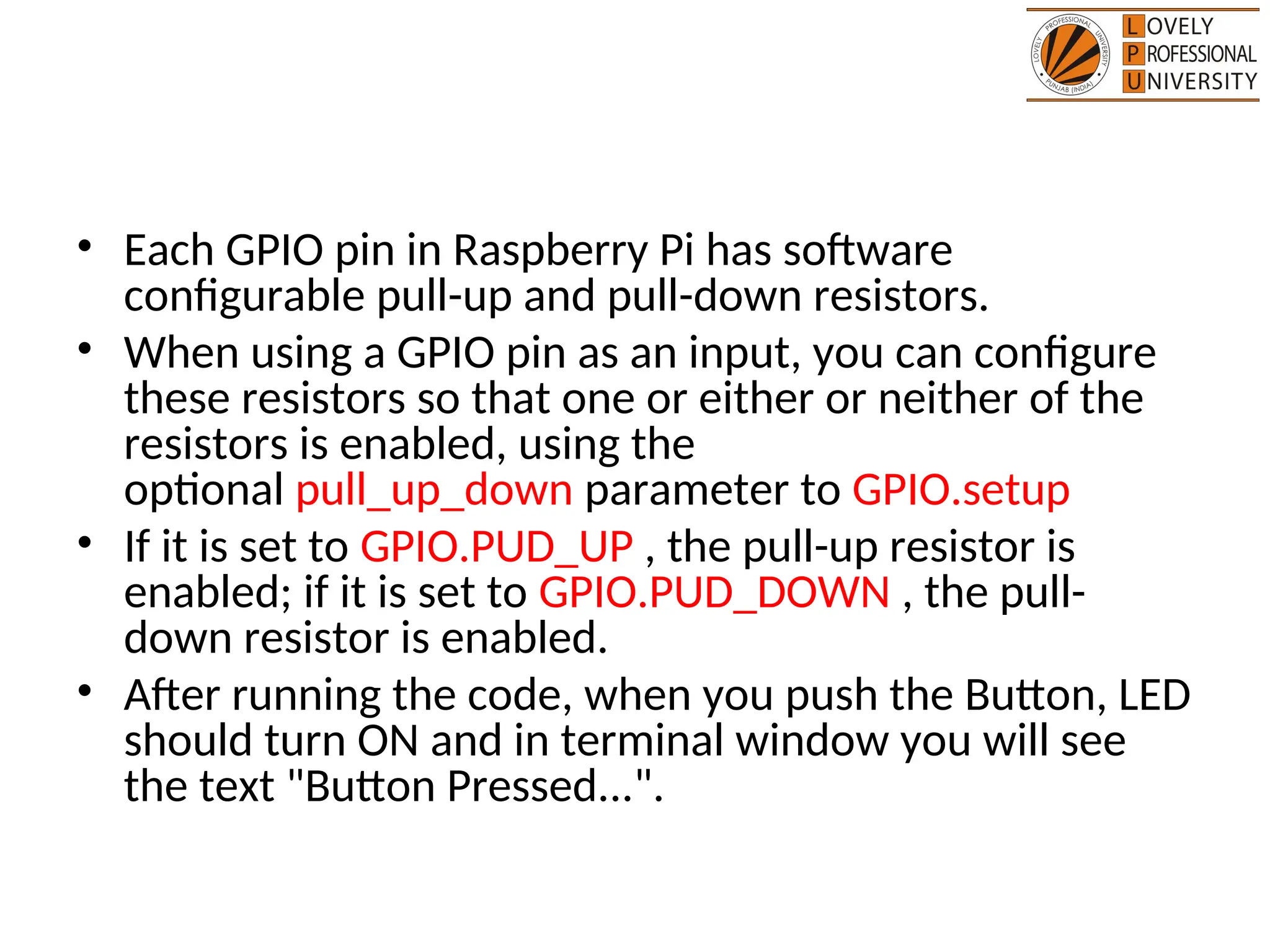 RaspberryPI PPT WITH ALL THE DETAILS OF PROGRAMMING | PPT
