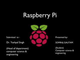 Raspberrypi best ppt | PPT