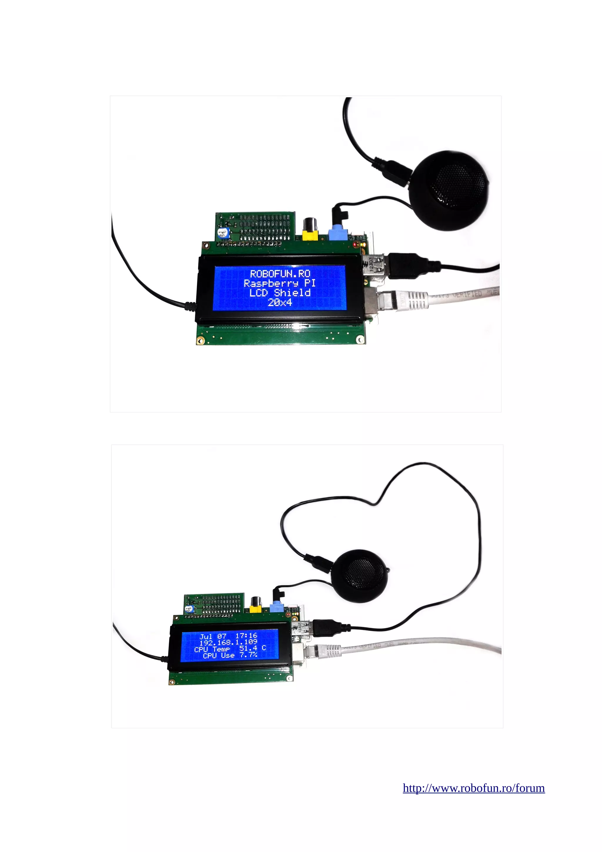 Raspberry pi lcd-shield20x4 | PDF