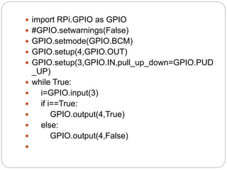 Raspberry pi led blink | PPTX