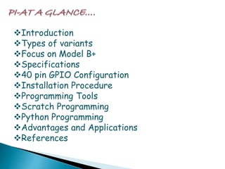 Raspberry pi overview | PPT