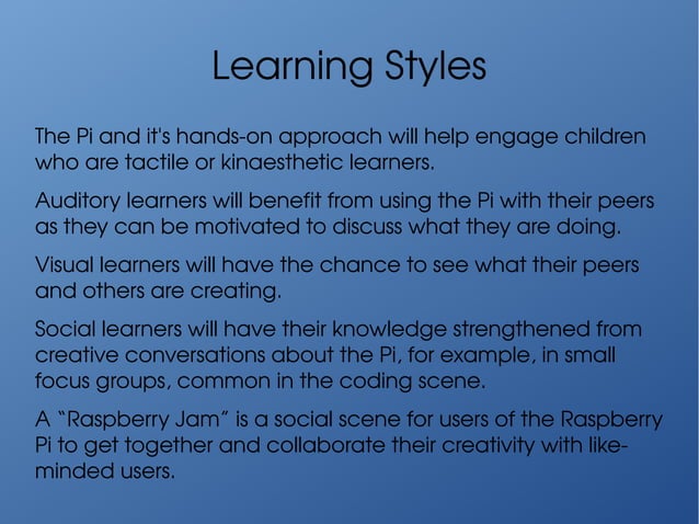 Raspberry Pi in education, resource presentation. | PPT