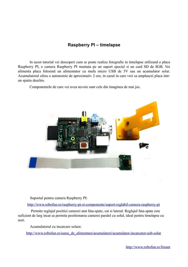 Raspberry Pi Timelapse Pdf 