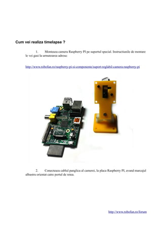 Raspberry pi timelapse | PDF