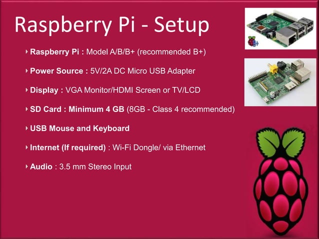 Raspberry Pi (Introduction) | PPTX | Operating Systems | Computer Software and Applications