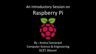 Raspberry Pi - An Overview Presentation | PPT
