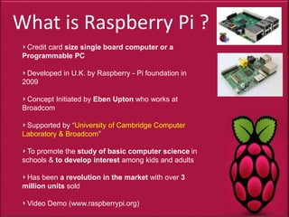 Raspberry Pi Session - 22_11_2014 | PPT