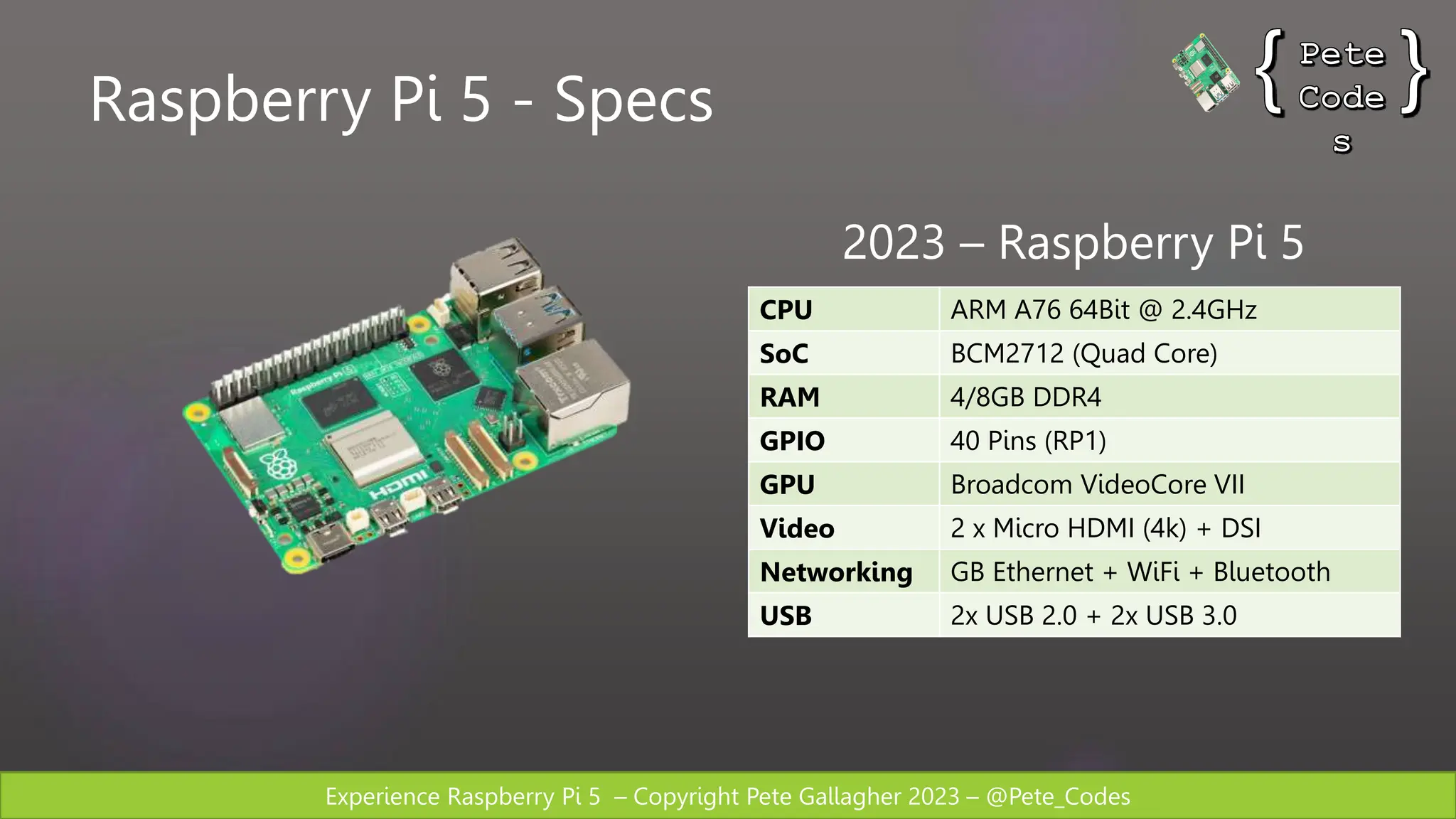 Experience Raspberry Pi 5 - October 2023 | PPTX