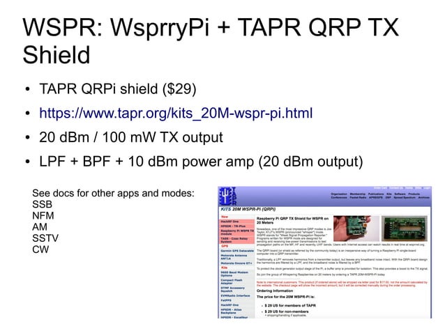 Raspberry Pi and Amateur Radio | ODP | Operating Systems | Computer Software and Applications