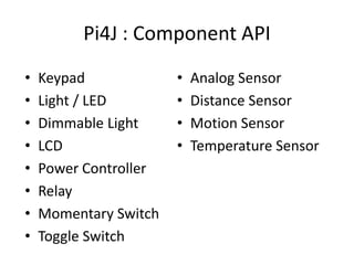 Raspberry pi and pi4j | PPT