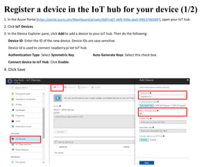 Raspberry pi and Azure | PPT