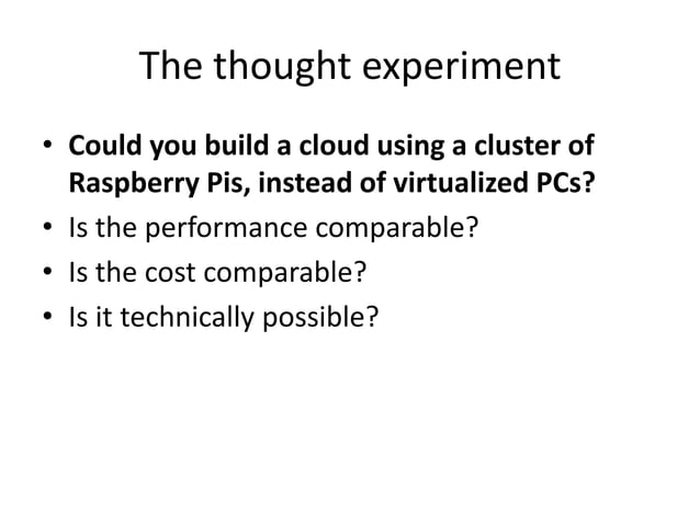 A Raspberry Pi cloud | PPTX
