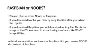 Raspberry pi complete setup | PPTX