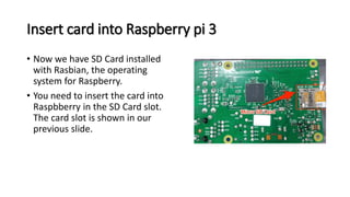 Raspberry pi complete setup | PPTX | Operating Systems | Computer ...