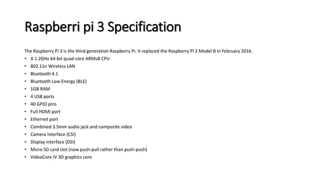 Raspberry pi complete setup | PPTX | Operating Systems | Computer Software and Applications