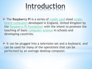 Raspberry pi | PPTX