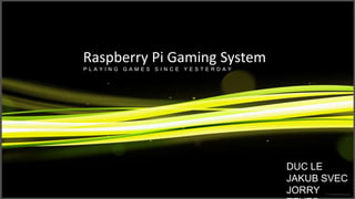Raspberry Pi Gaming Rig | PPTX