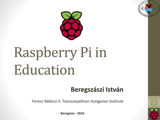 Raspberry Pi in Education (English) | PPT