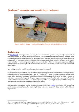 Raspberry Pi Logger with LCD | PDF