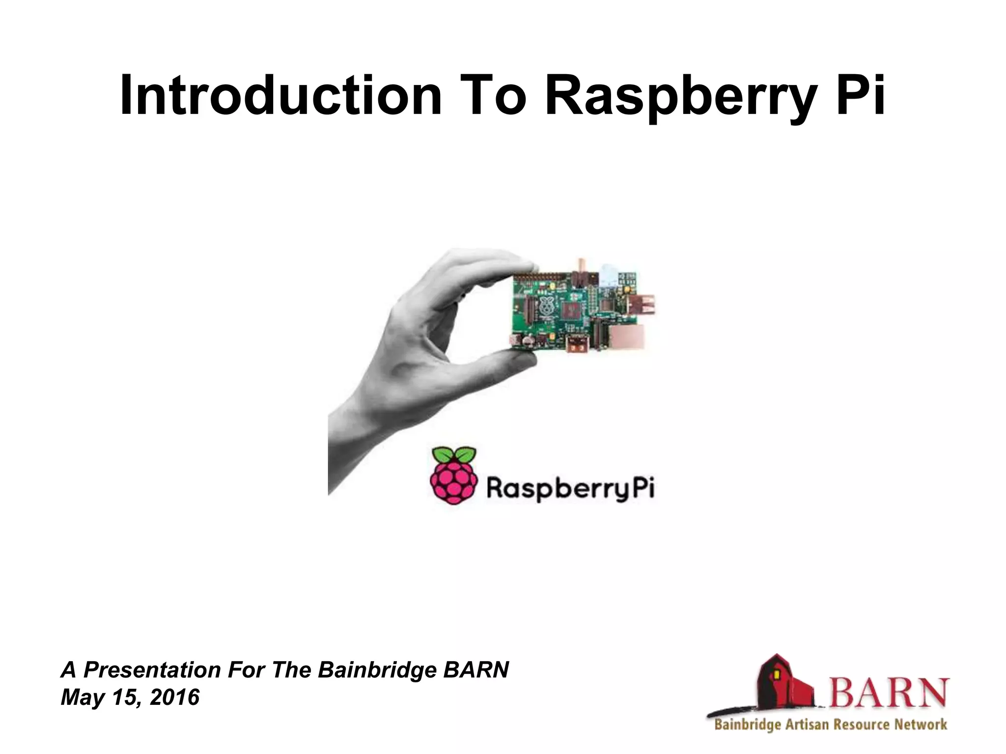 Introduction to Raspberry Pi | PPT