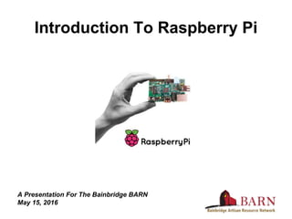 Introduction to Raspberry Pi | PPT