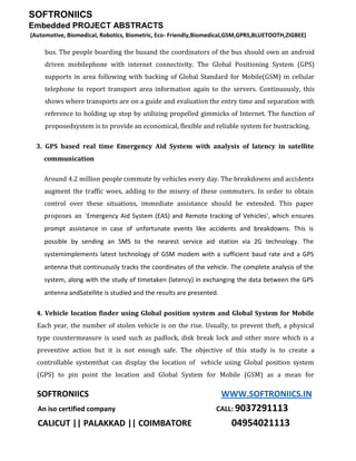Raspberry pi based project abstracts | PDF | Computing | Technology & Computing