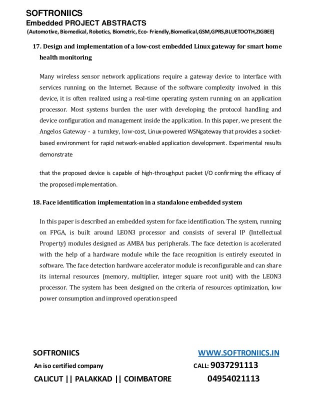 Raspberry pi based project abstracts