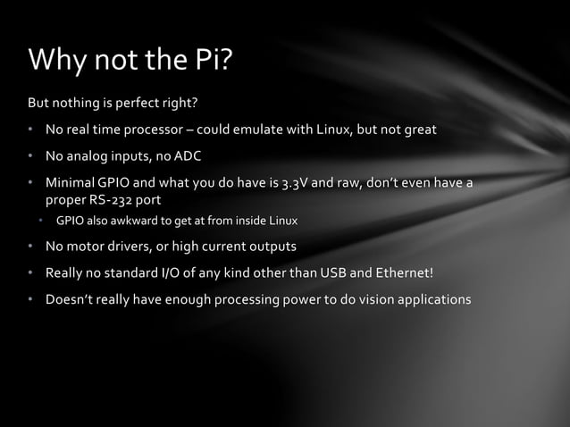 Raspberry Pi Robotics Pptx Operating Systems Computer Software And Applications