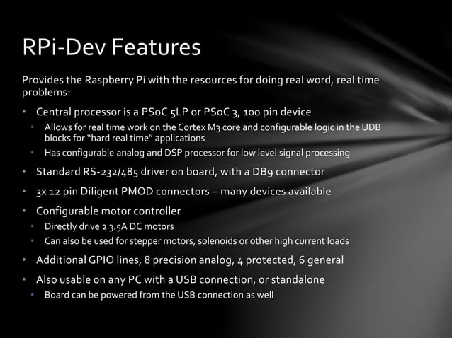 Raspberry Pi Robotics Pptx Operating Systems Computer Software And Applications