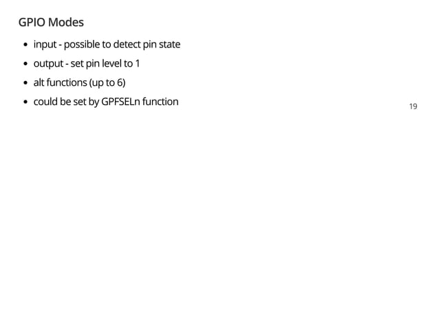 Raspberry pi's gpio programming with go | PPT