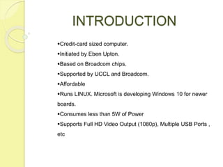 Raspberry pi technology | PPT