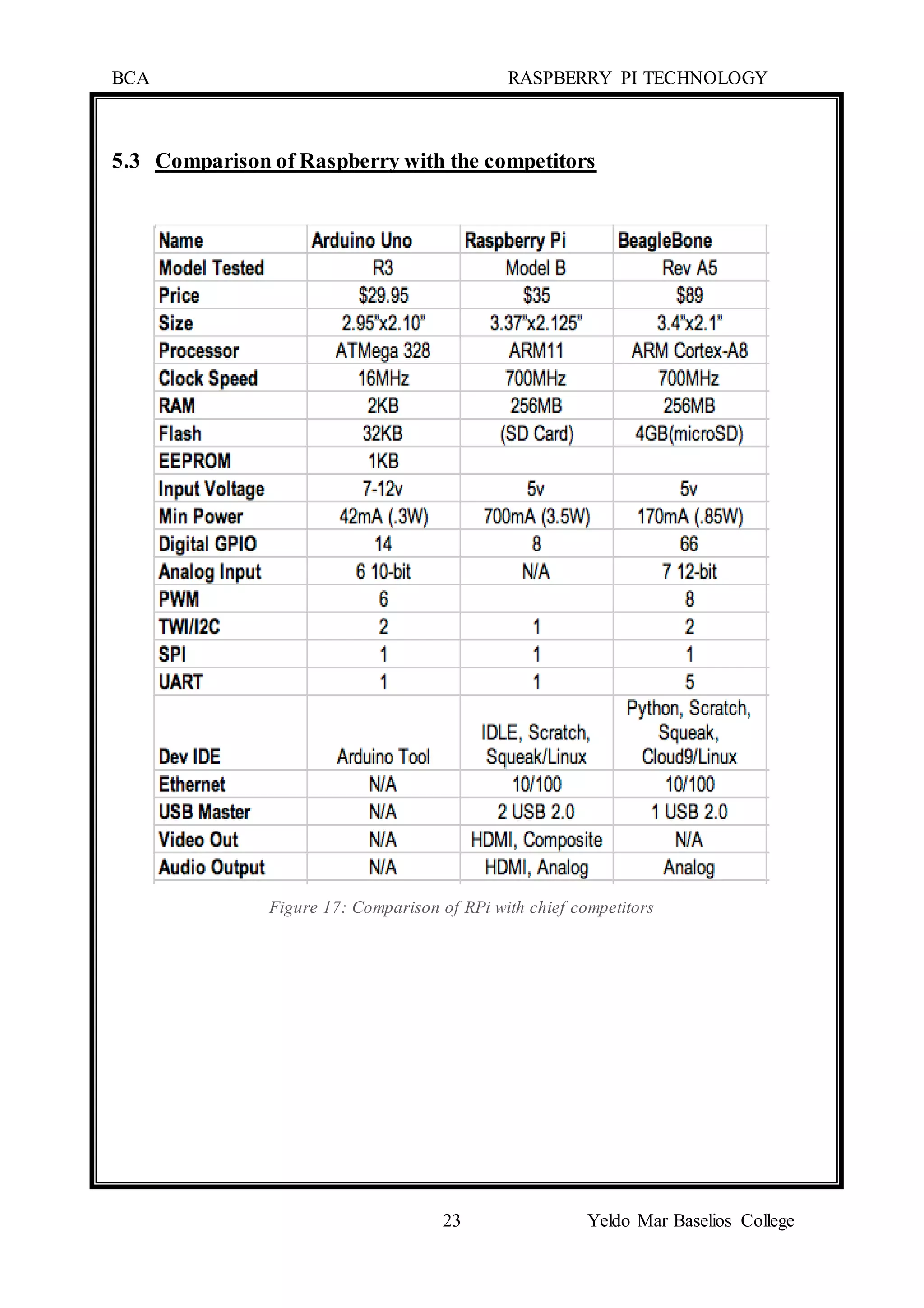 Raspberry pi technology | DOCX