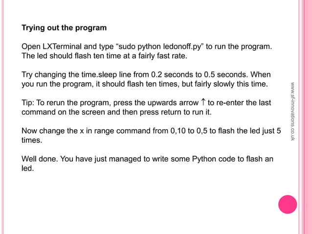 Raspberry Pi Using Python | PPTX
