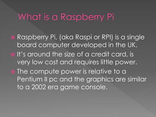 Raspberry pi why and what to buy | PDF