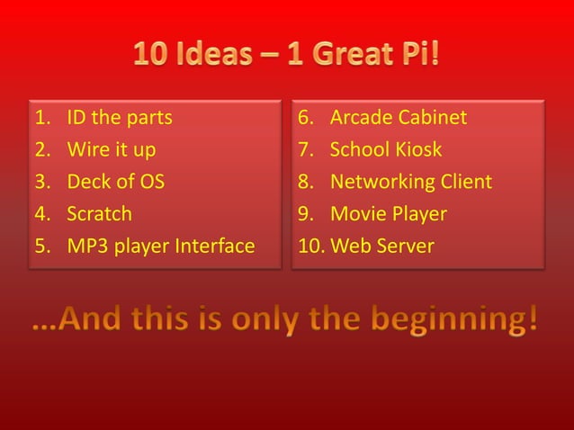 10 Lesson Ideas with the Raspberry Pi | PPT
