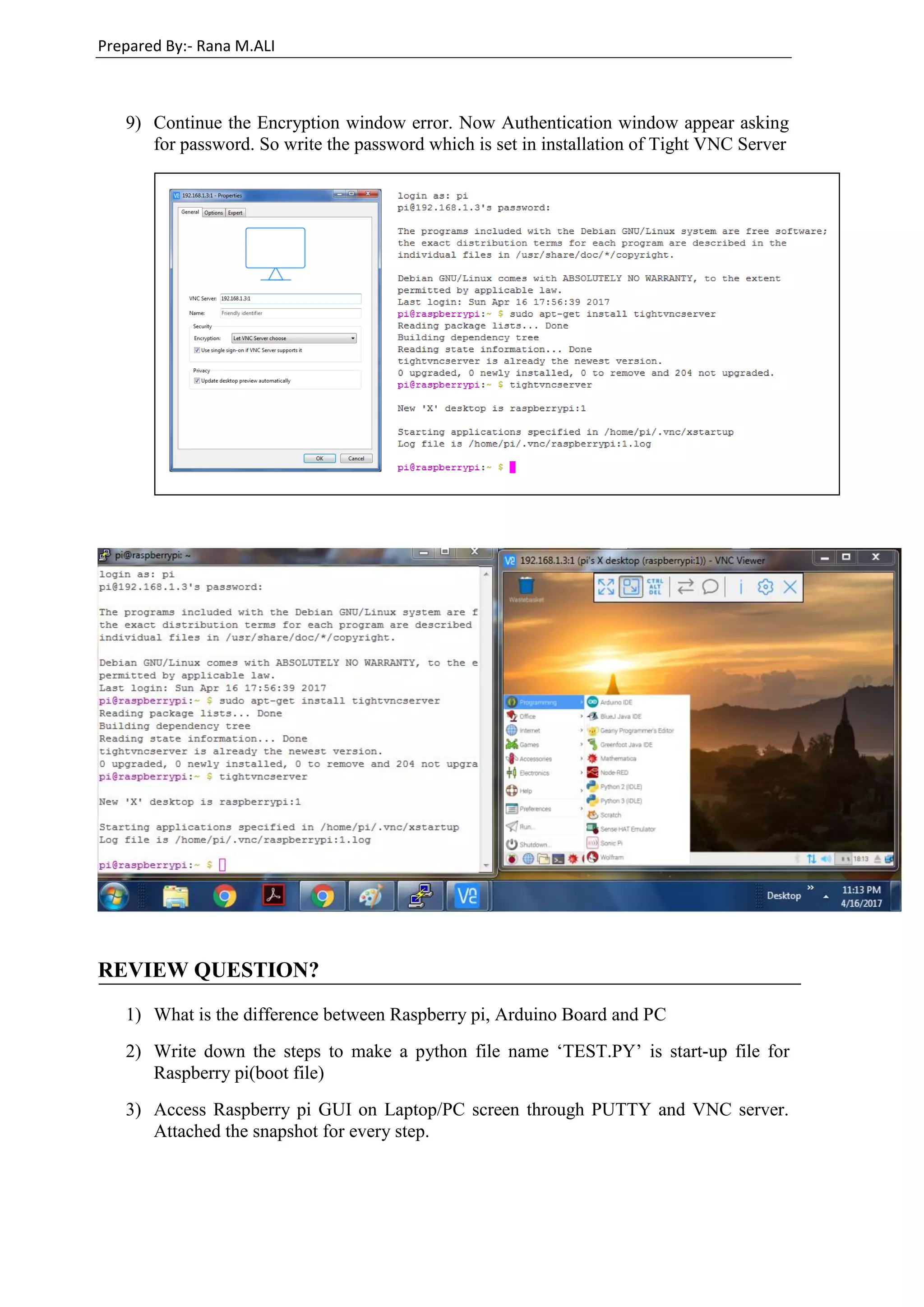 Raspberry pi Board Hardware & Software Setup | PDF