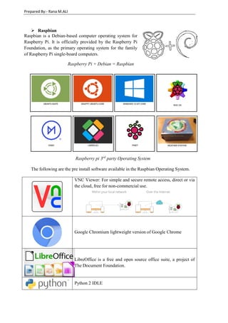 Raspberry pi Board Hardware & Software Setup | PDF