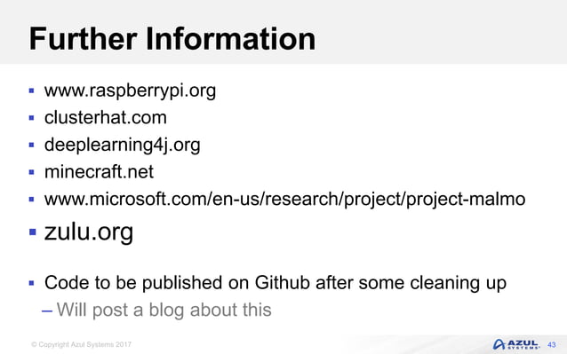 Building a Brain with Raspberry Pi and Zulu Embedded JVM | PPT