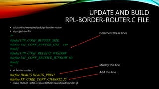 Rasperry Pi and TI CC2650 IPv6 border router | PPT