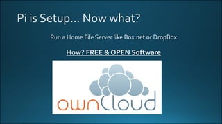 Raspberry Pi 101 - What is the Pi? | PDF