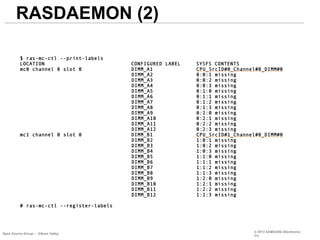 Reliability, Availability and Serviceability on Linux | PPT