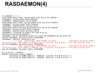 Reliability, Availability and Serviceability on Linux | PPT