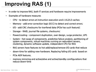 Reliability, Availability and Serviceability on Linux | PPT
