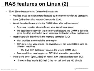 Reliability, Availability and Serviceability on Linux | PPT