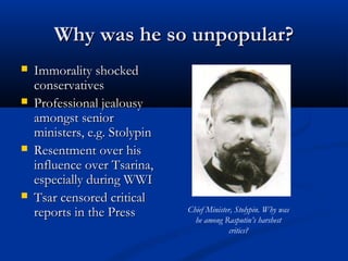 Rasputin - AS HISTORY | PPT