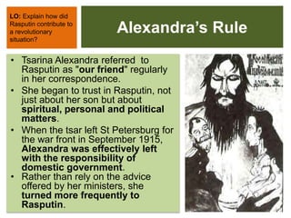 Influence of Rasputin | PPTX