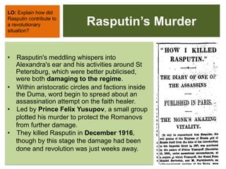 Influence of Rasputin | PPTX